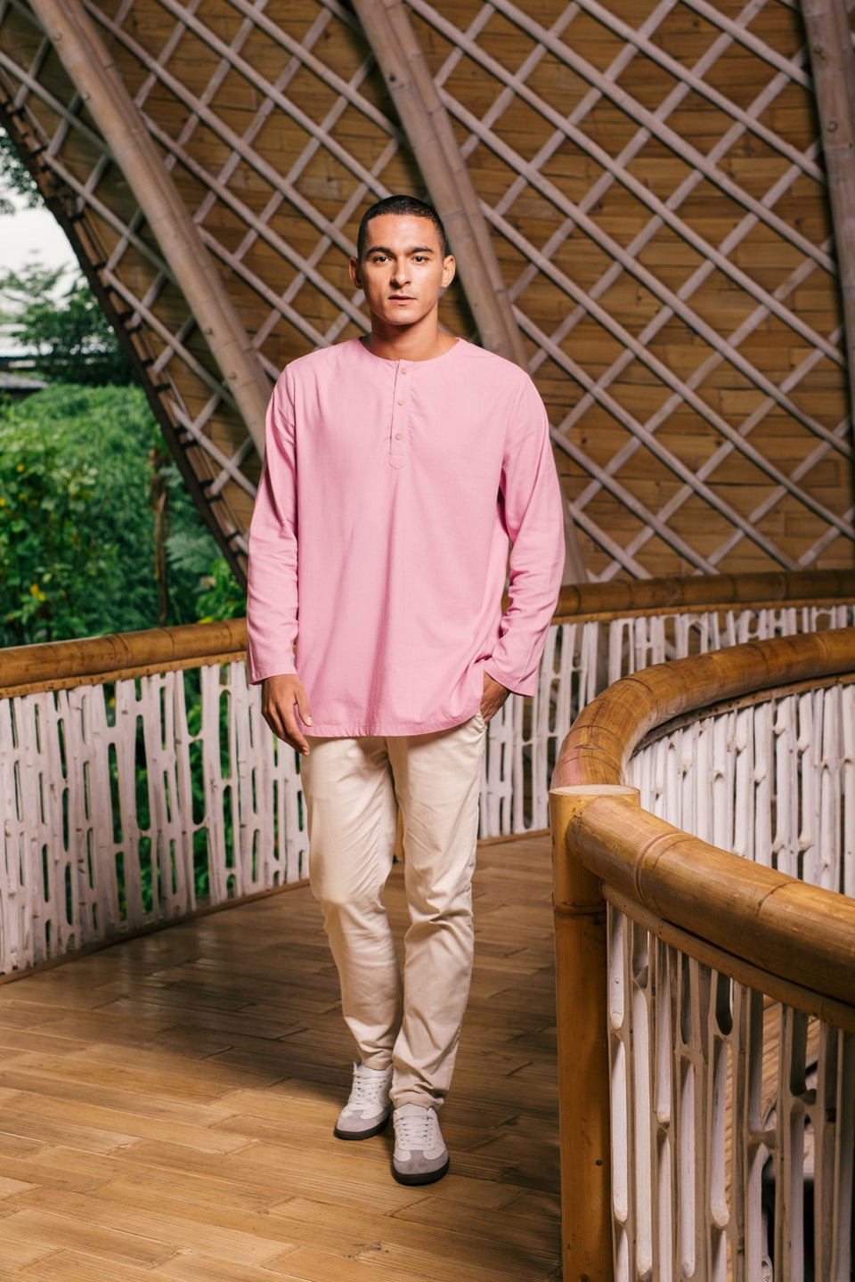 The Embun Collection - Men Kurta in Lavender Pink for Raya | Umbi