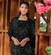 The Embun Collection - Women Kebaya 2-in-1 in Black Pelita Print for ...