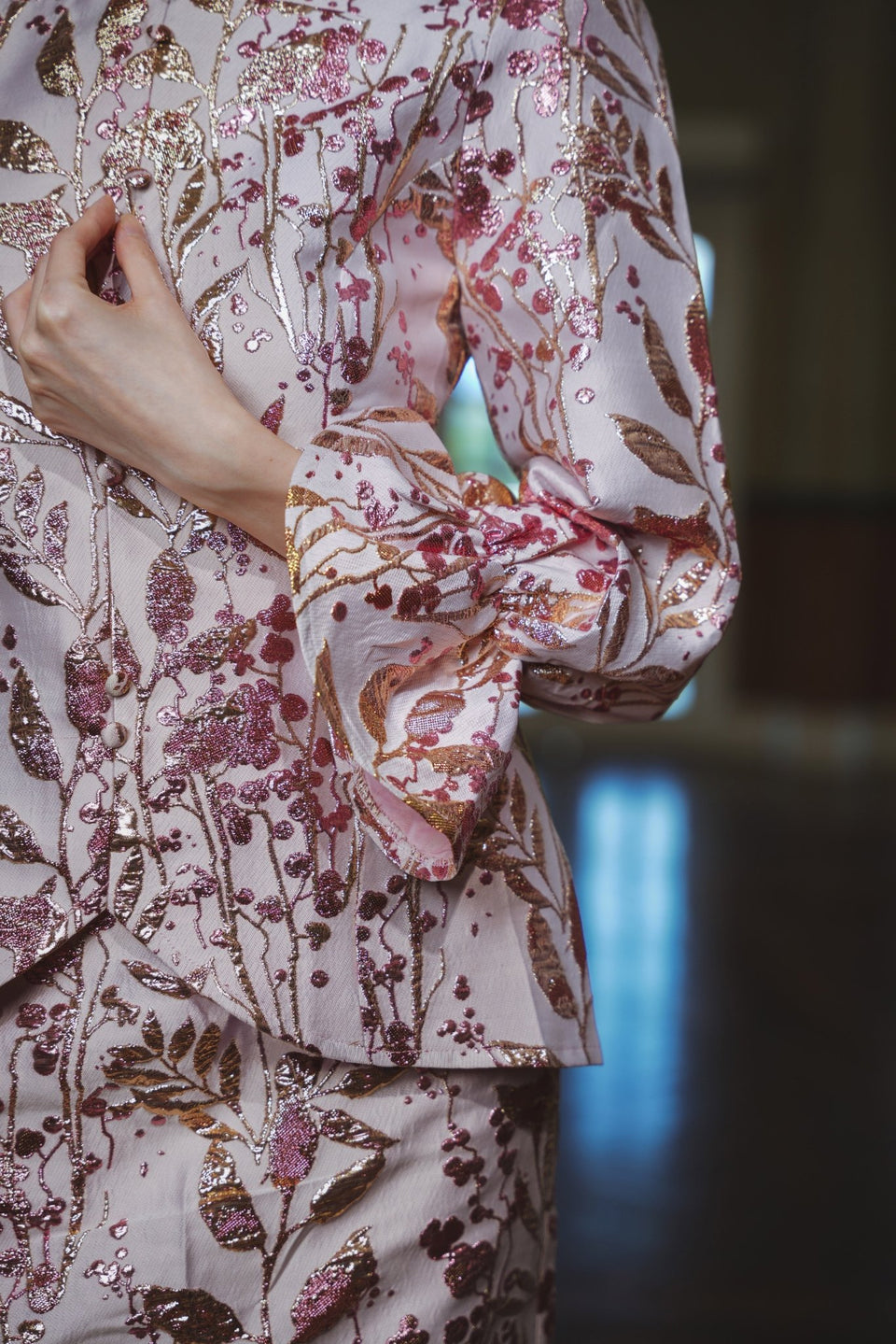 The Lumiere Collection - Women Sofia Kurung Set in Brocade Rose Gold ...